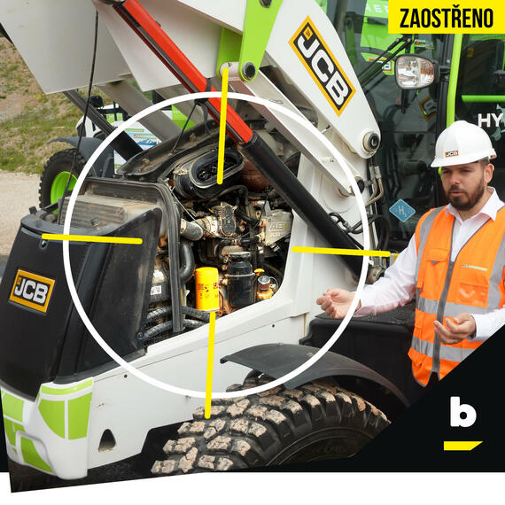 Co je pod kapotou tohoto bílého JCB 3CX? Budoucnost, která není ...