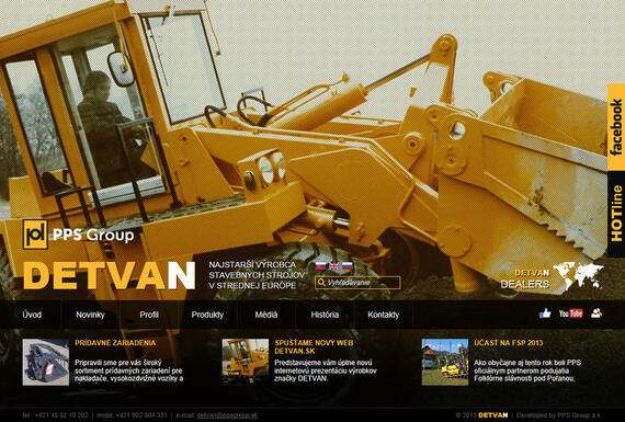 Nový web značky Detvan / Tiskové zprávy / bagry.cz - vše o stavebních ...